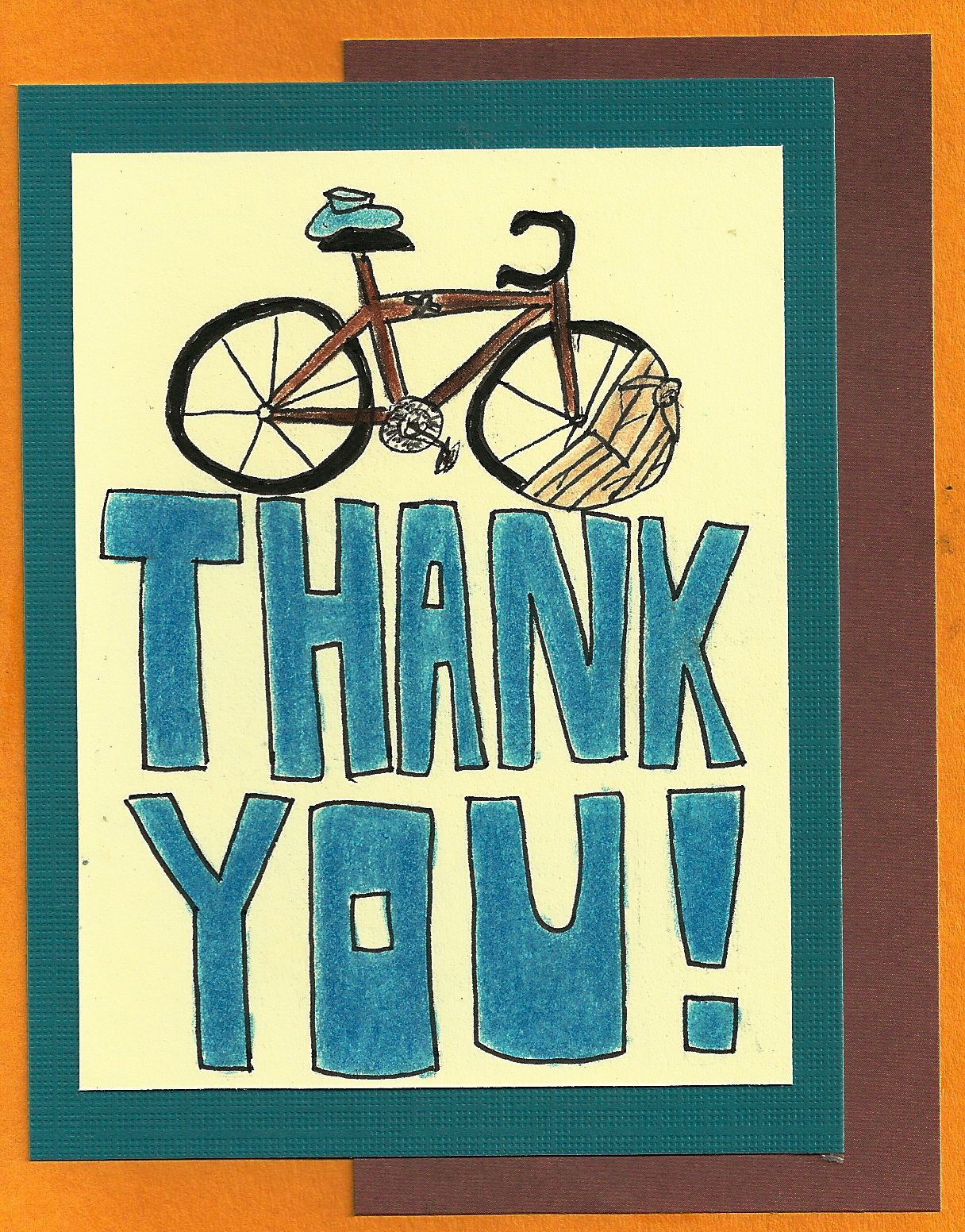 Debbie Dots Greeting Card Blog: Thank You Bike