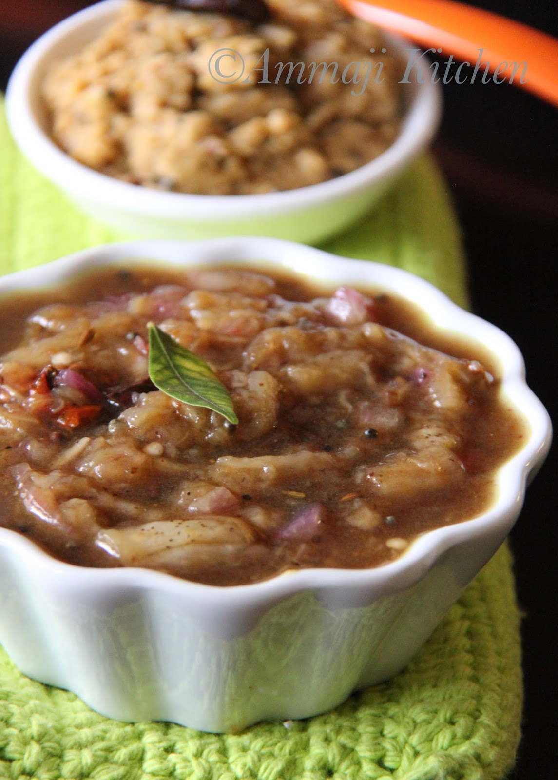 Vankaya Pulusu Pachadi | Eggplant Pulusu | Indian Food Recipes | Ammaji ...