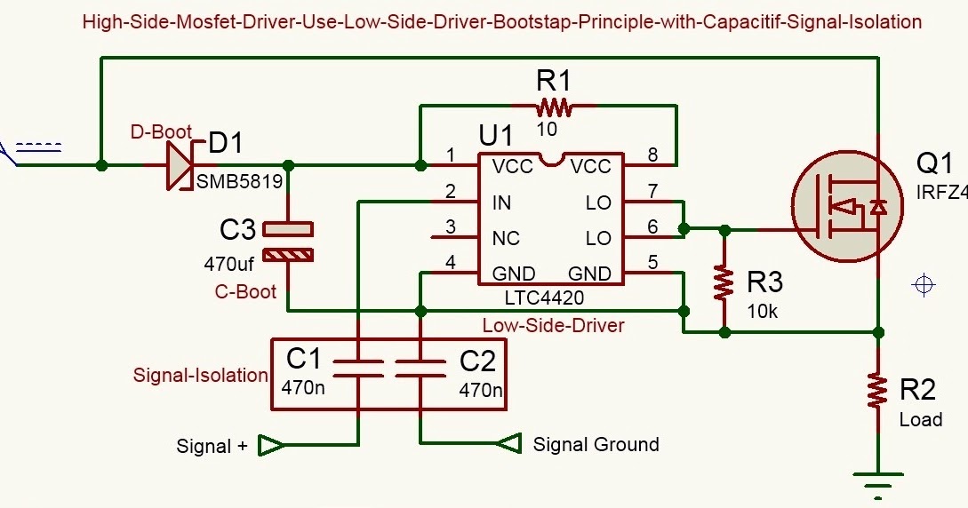Solar Farm: High Performance BootStrap Capacitor use Low Side Driver (TC4420) with capacitif ...