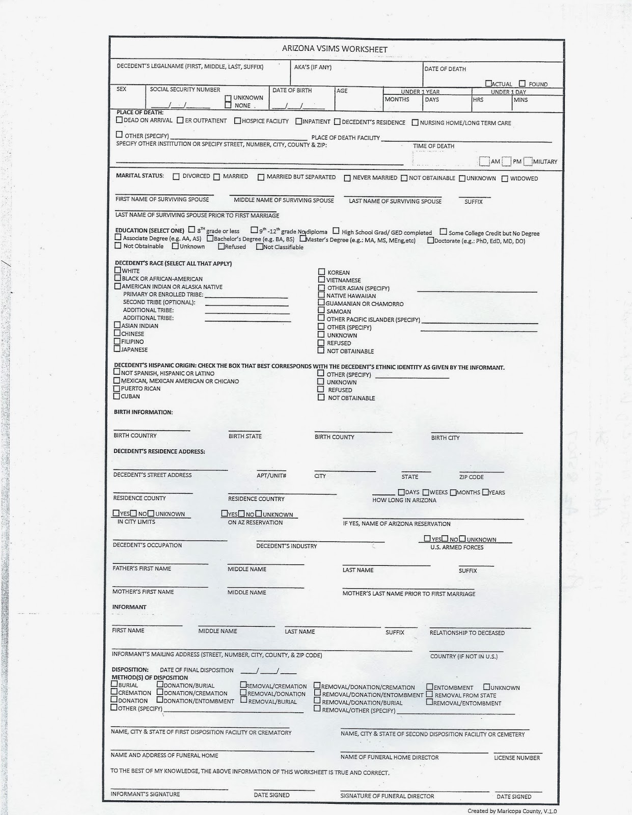 White Tanks Cemetery: Where Families Meet Heartache: Forms for the ...