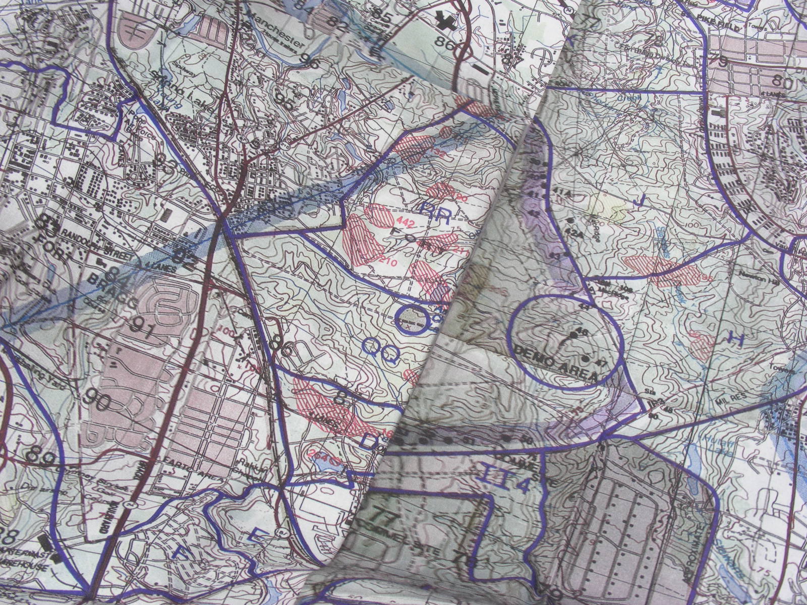Camp Follower Bags and Quilts: Map Fabric and a dress