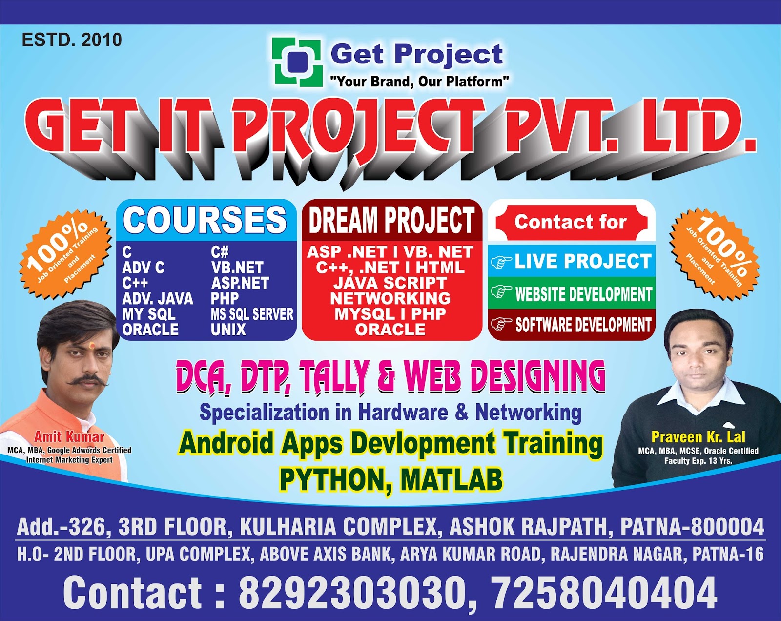 Best Software Training Institute in Patna Get IT Project Pvt. Ltd.