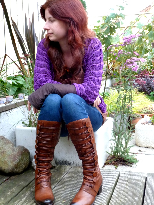 notes on paper: Purple Phase, colour palette 2: With tan + charcoal