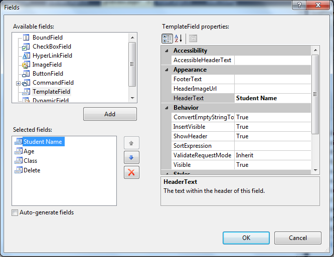 Aspnet Use Template Field To Display Data In Gridview In C And ~ Programmer Skills