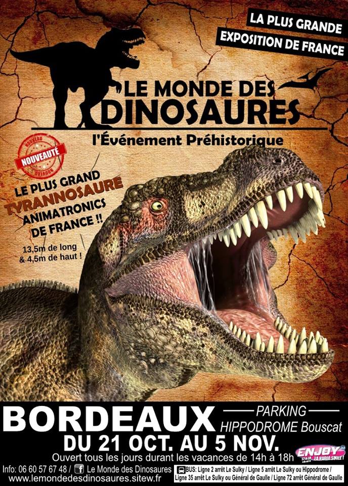 LES MAGAZINES DES ARTS NOMADES: l'expo le Monde des Dinosaures à ...