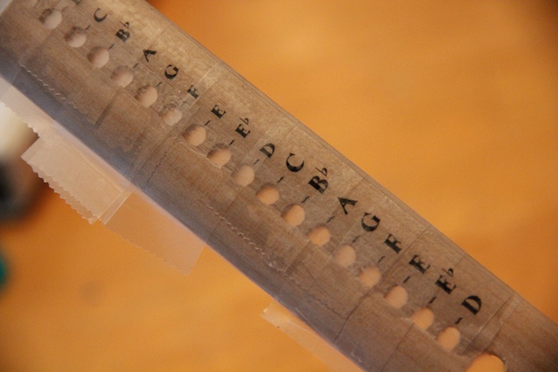 Building a Homemade Crank Organ: Tracker bar notes