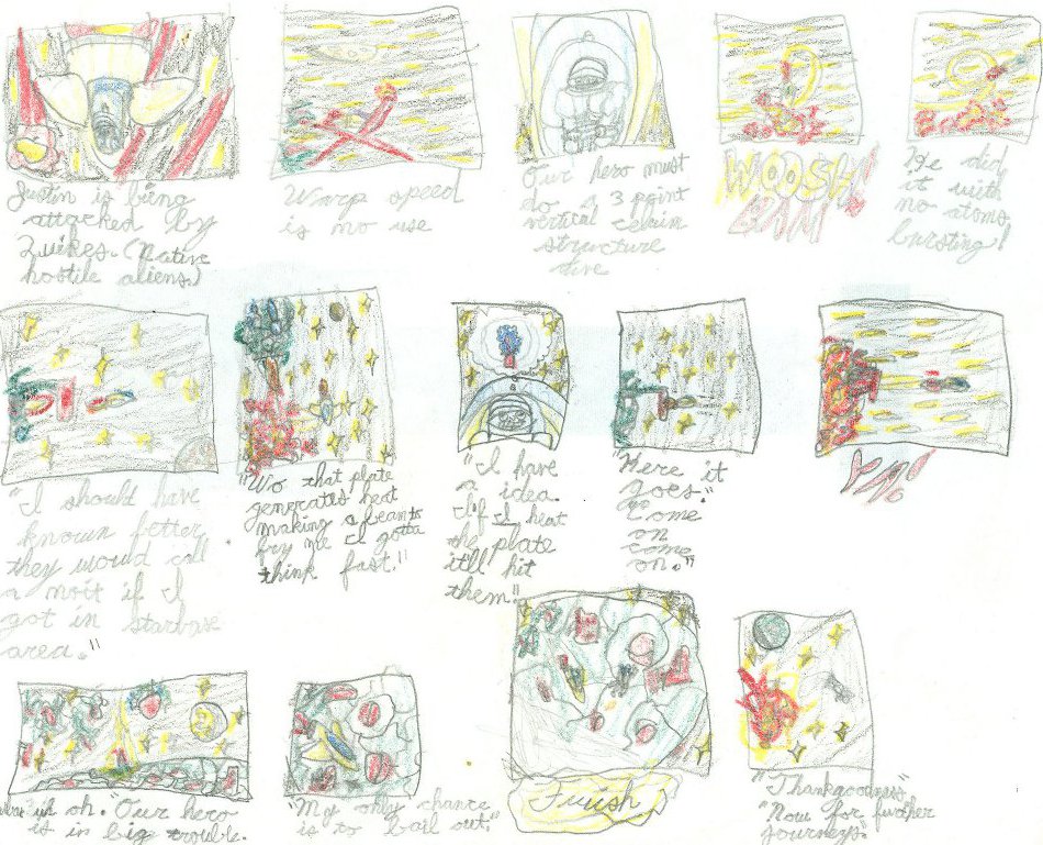 Justin Talks to Himself: EPIC 1980's Game Concept Storyboard