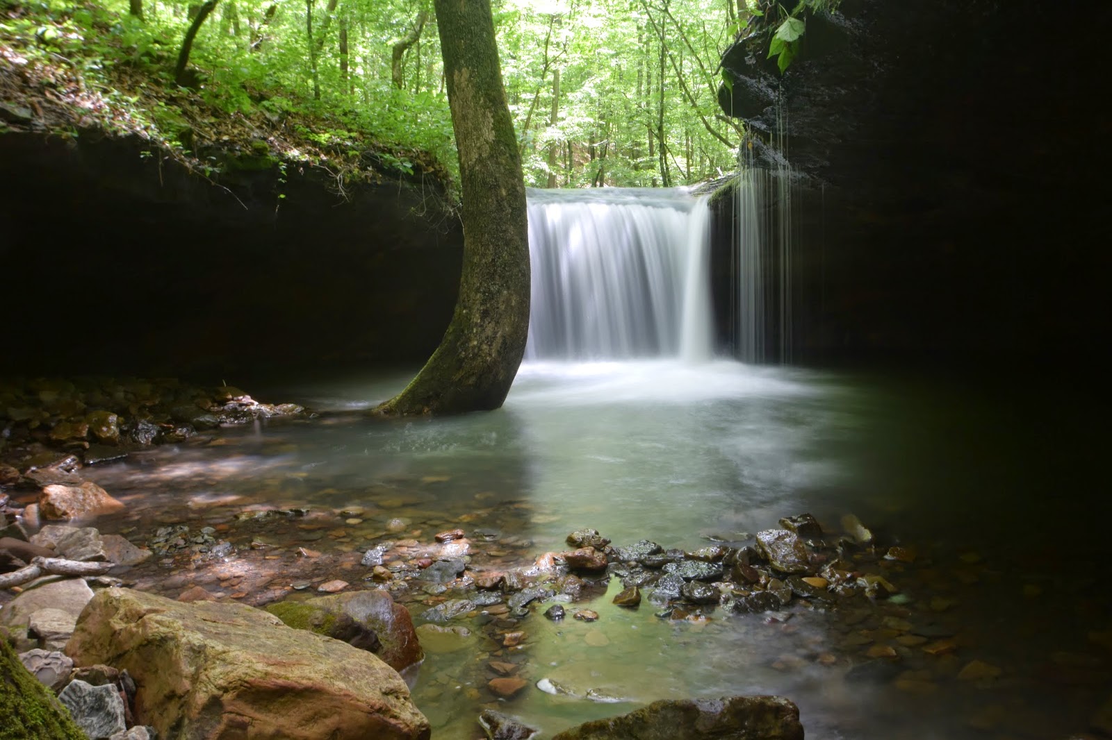 Rick's Hiking Blog: Lower Sarah Hollow Waterfalls and Short Grotto ...