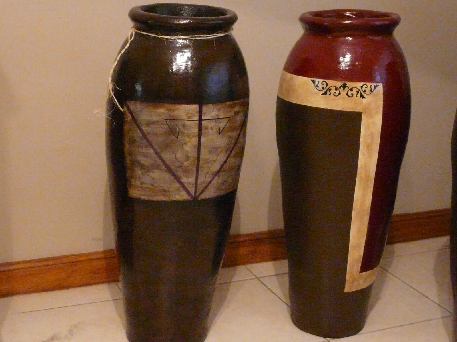 Artesanias "Bosques de acebo": JARRONES RUSTICOS GRANDES