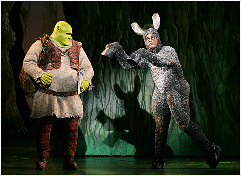 On Broadway – Shrek, the Musical – It’s a big, bright, beautiful world…