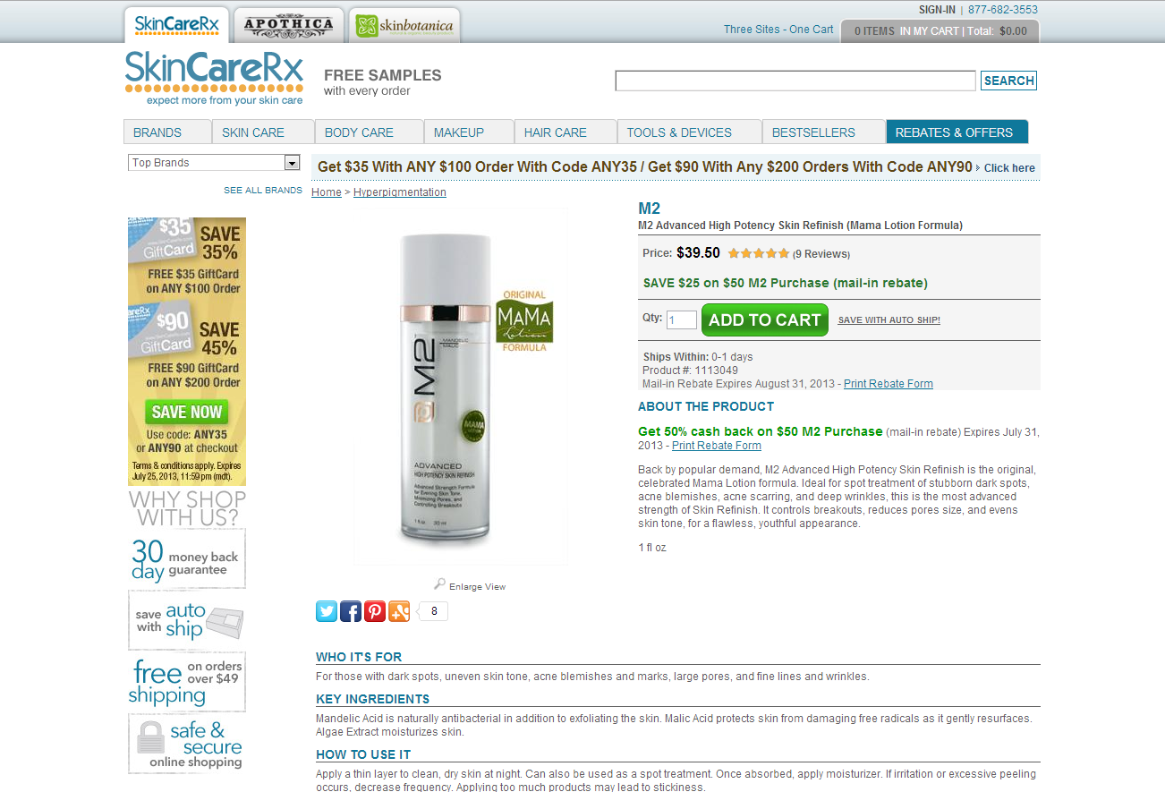 Read My Life As Carrie: SkinCareRX: M2 Advanced High Potency Skin ...