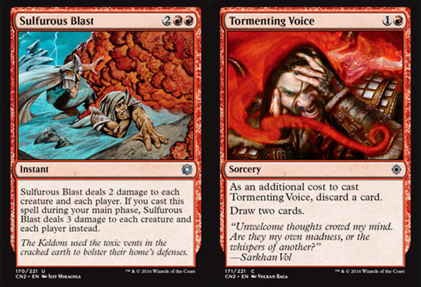 Magic the Gathering Adventures: Conspiracy Set Review: Red Cards