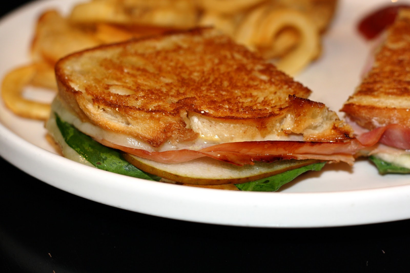 what's for dinner?: pressed ham and pear sandwiches... 20 minutes