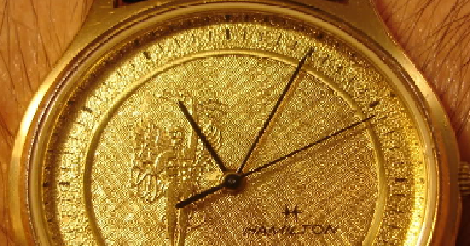 Vintage Hamilton 9812 Presentation Watches: Golden Boy AT&T ...