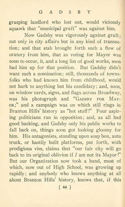 BOOKTRYST: The Great Gadsby: A Rare Book Written The Hard Way, No "E"s