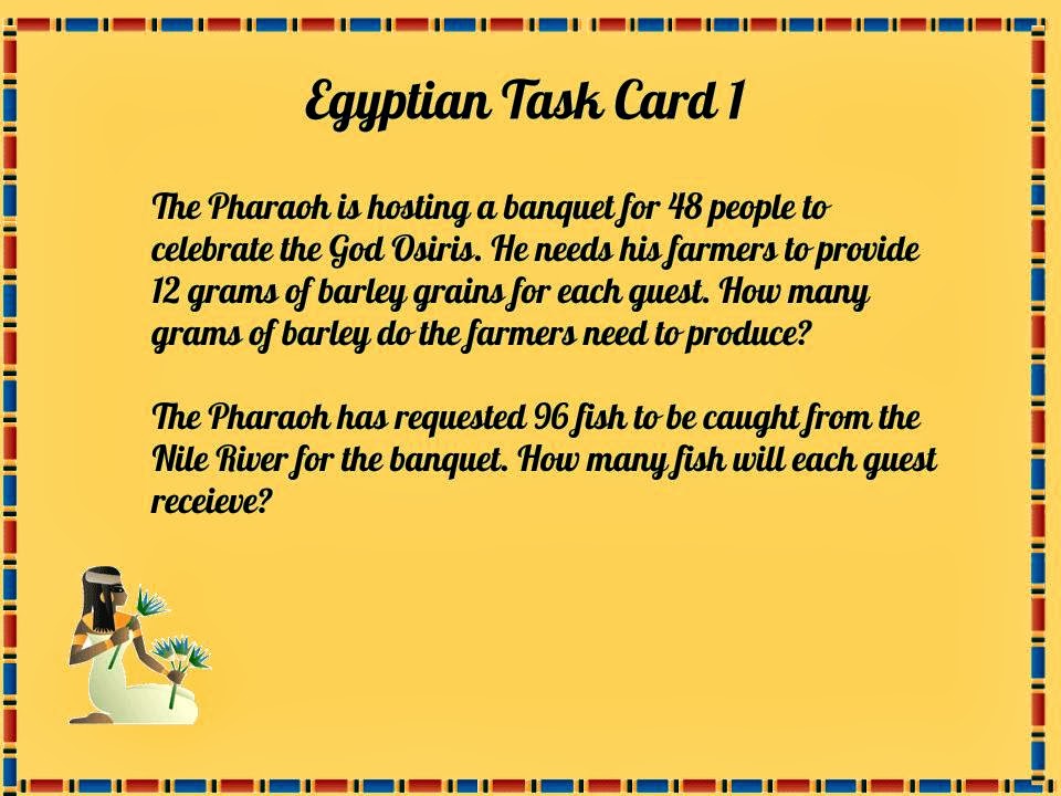 Enchanted Learning: Free Ancient Egyptian Task Cards