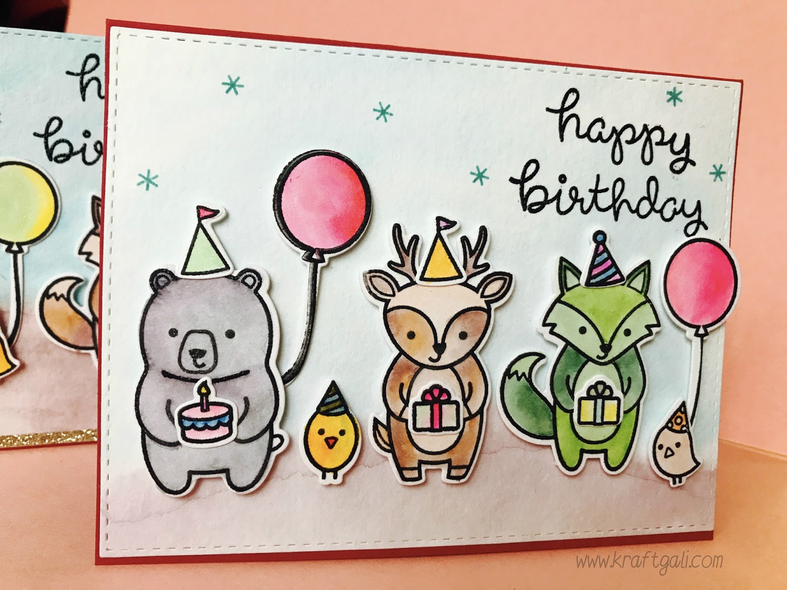 Cute Critters Happy Birthday ~ Kraftgali Blog