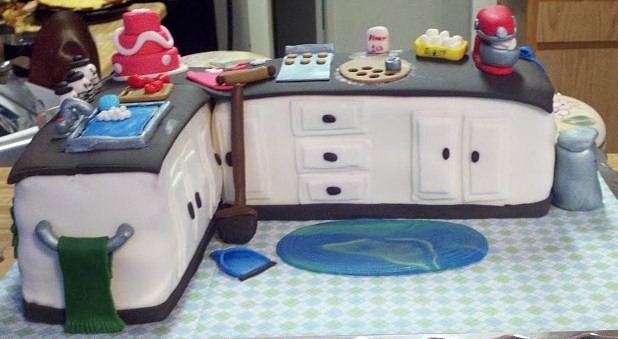 Intentionally Living...: Kitchen Themed Cake