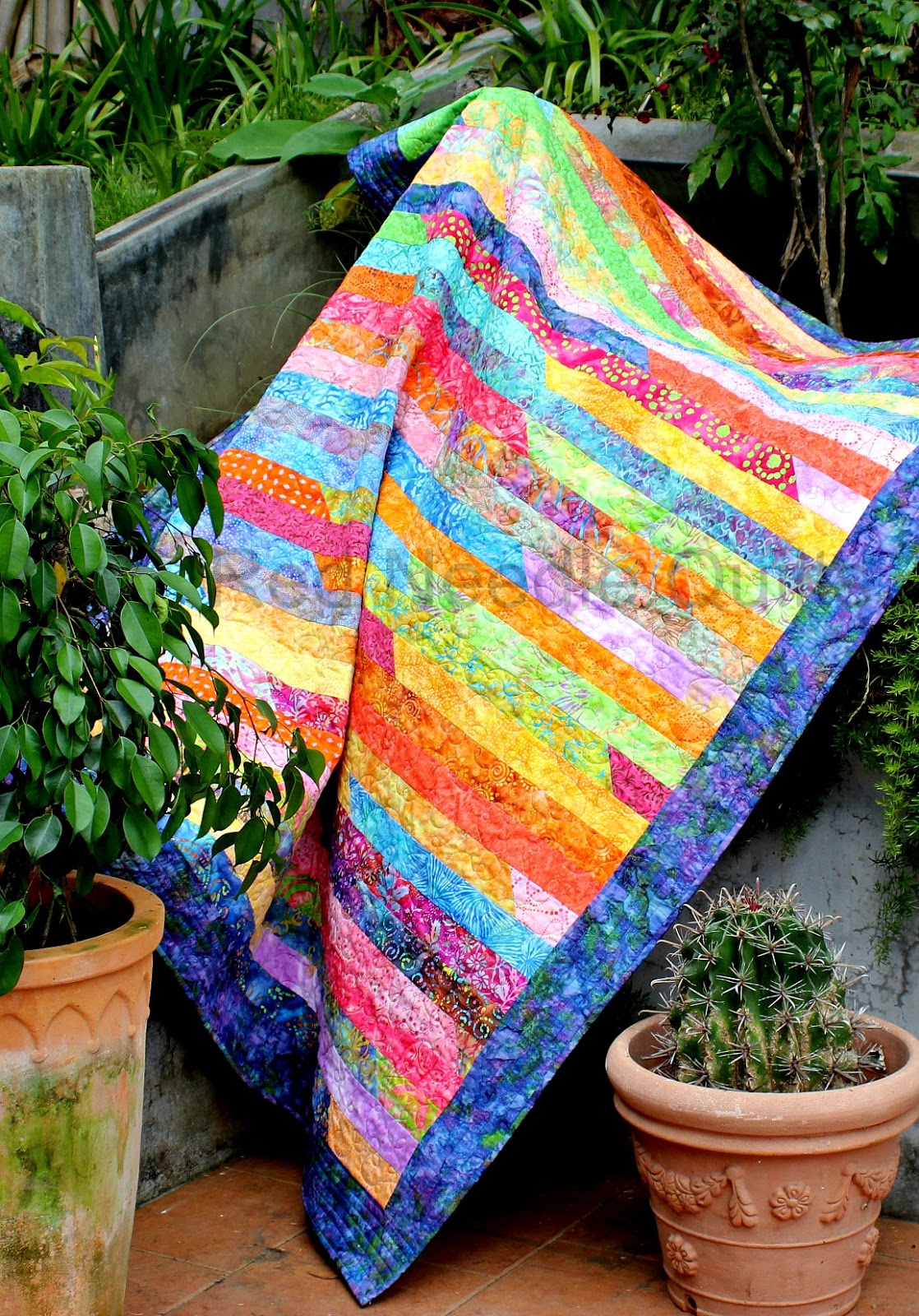 Red Needle Quilts: Jelly Roll Race Quilt - Quiltsy Team Challenge