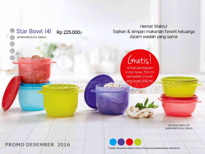 Star Bowl Promo Tupperware Desember 2016 - TangCity Tupperware
