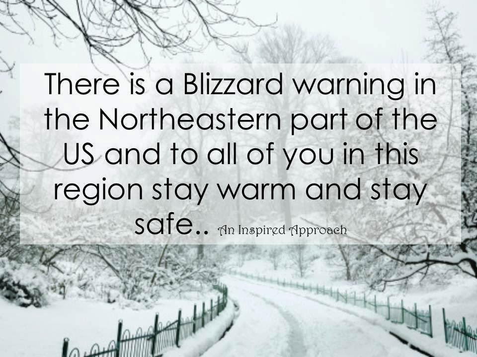 THERE IS A BLIZZARD WARNING IN THE NORTHEASTERN PART OF THE US AND TO ...