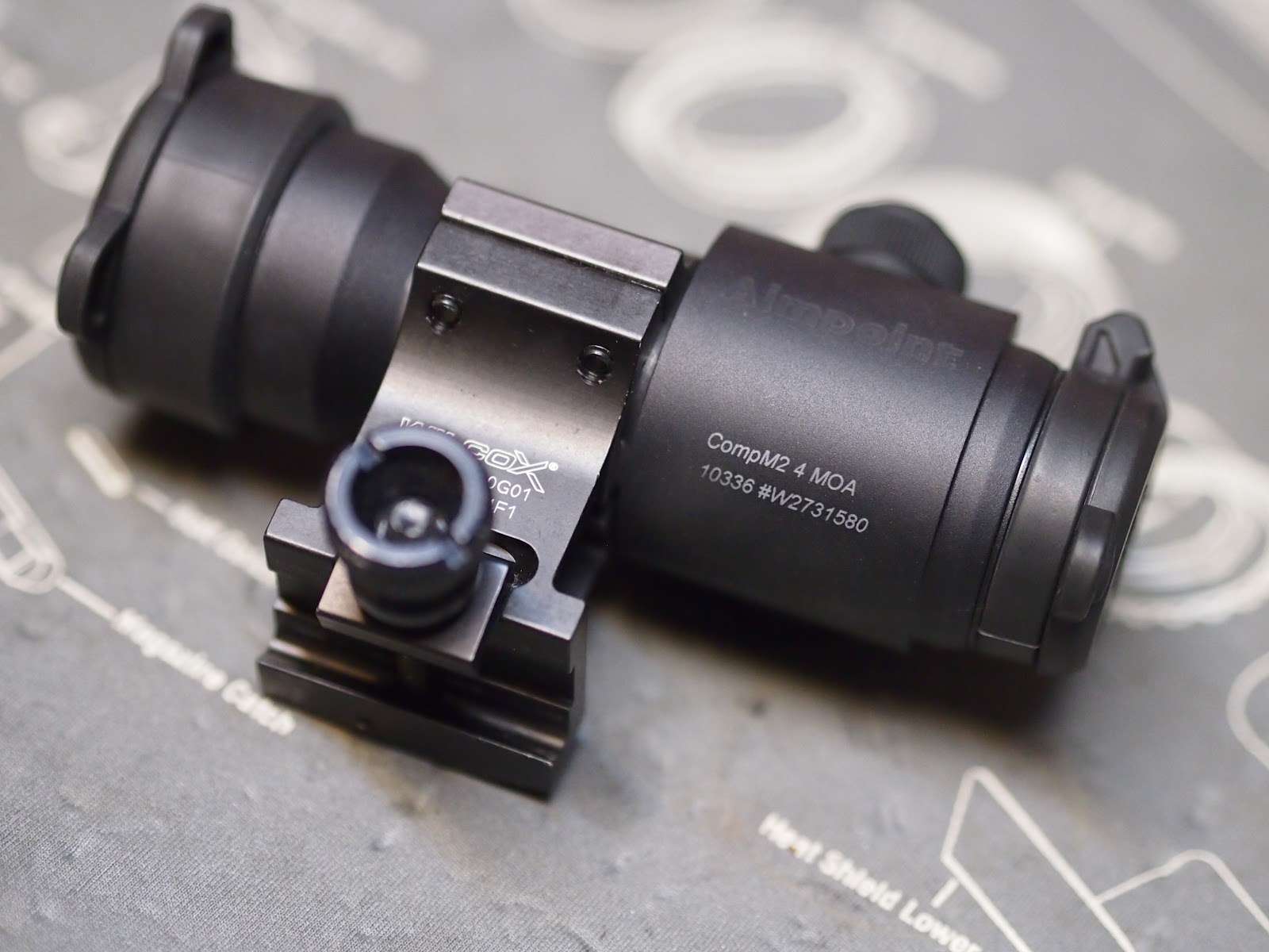 Mister Donut's Firearms Blog: Aimpoint Comp M2 with Wilcox mount
