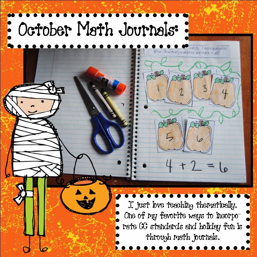 Teaching, Learning, & Loving: October Math Journal Prompt Pictures