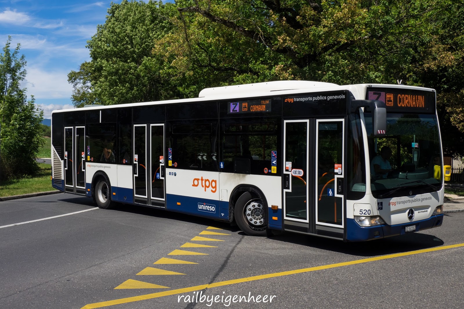 ÖFFENTLICHER VERKEHR: TPG Bus Mercedes Citaro EVOBus O530 520 > Colovrex