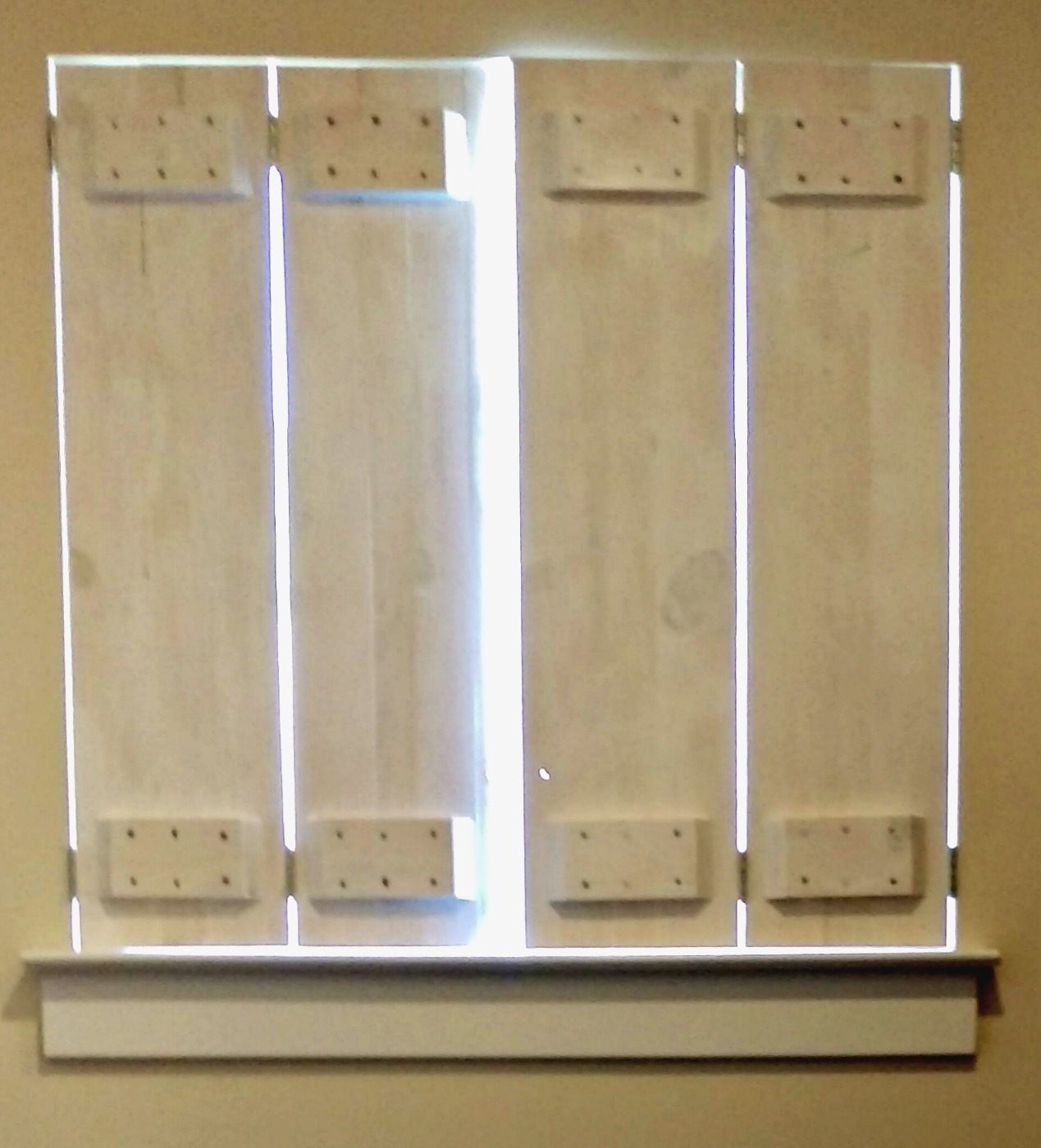 Potomac Shores Living: DIY Rustic Shutters and Window Treatments