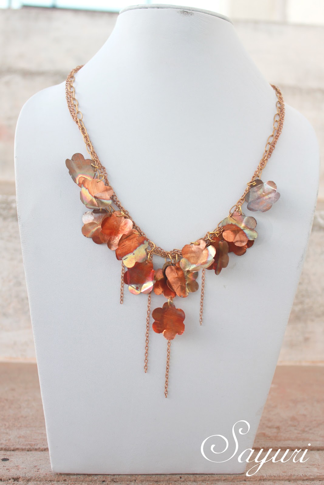 Copper Flowers from my mother's Garden