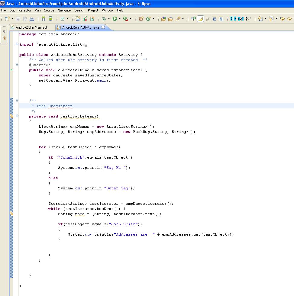 John's Techno Phile: Bracketeer : Bracket your Java Code in Eclipse