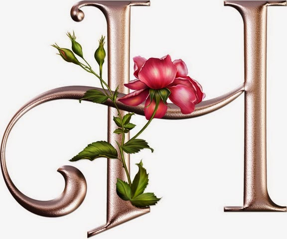 Alfabeto rosas lindo! Abc letras cor de rosa com flores com rosas ...