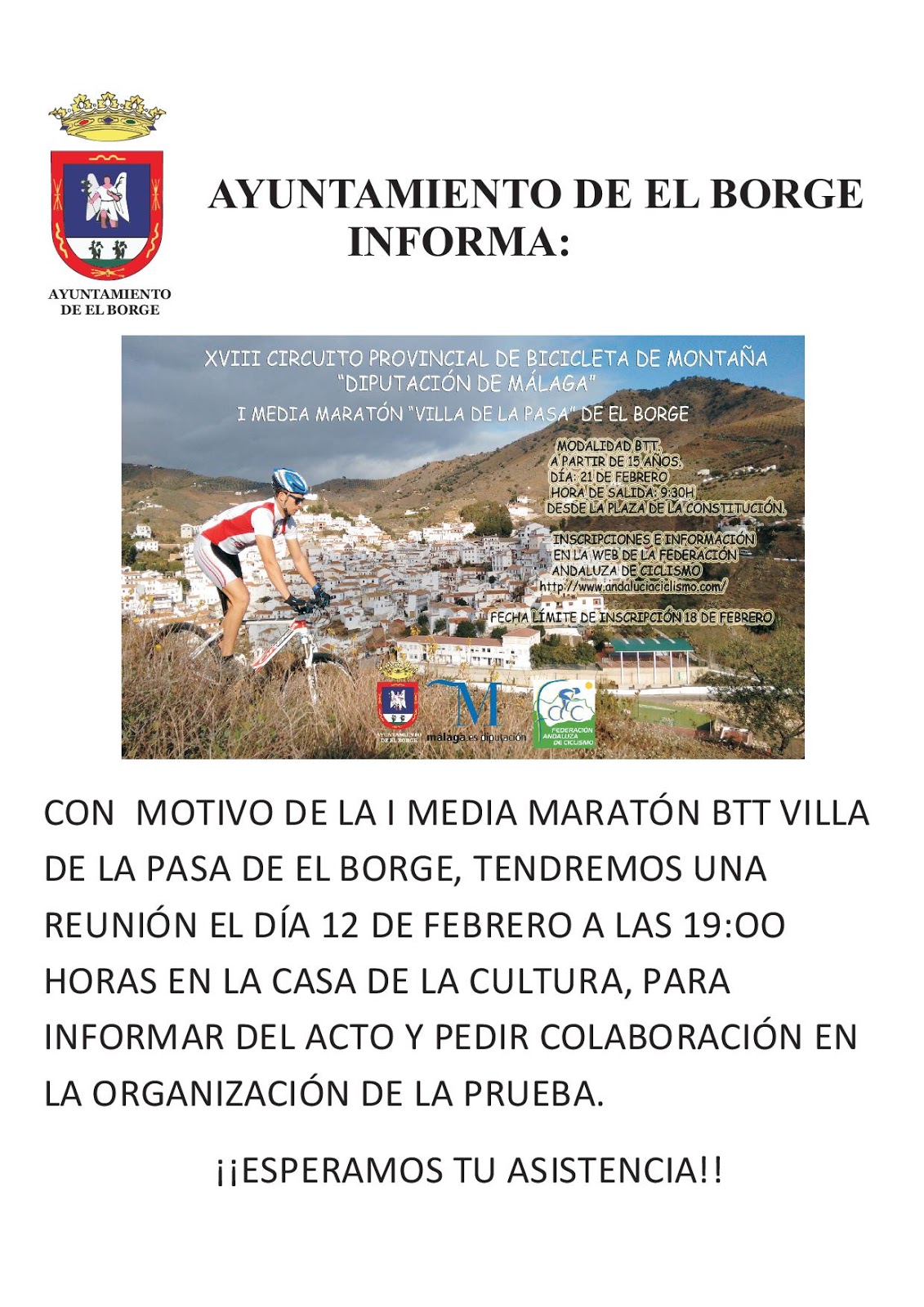 Blog Ayuntamiento de El Borge: AYUNTAMIENTO DE EL BORGE INFORMA ...