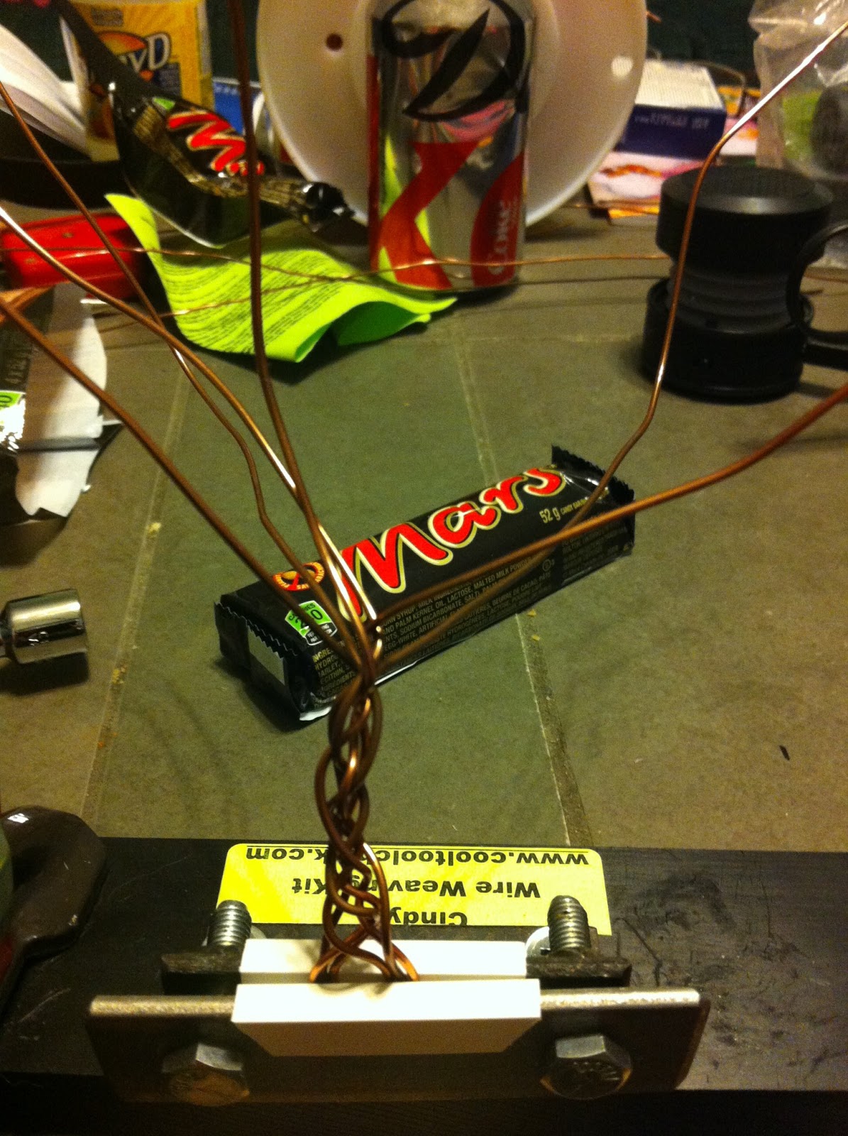 DEBORAHREAD.COM: Copper Weave Bracelet - Croc Ridge Wire Weave