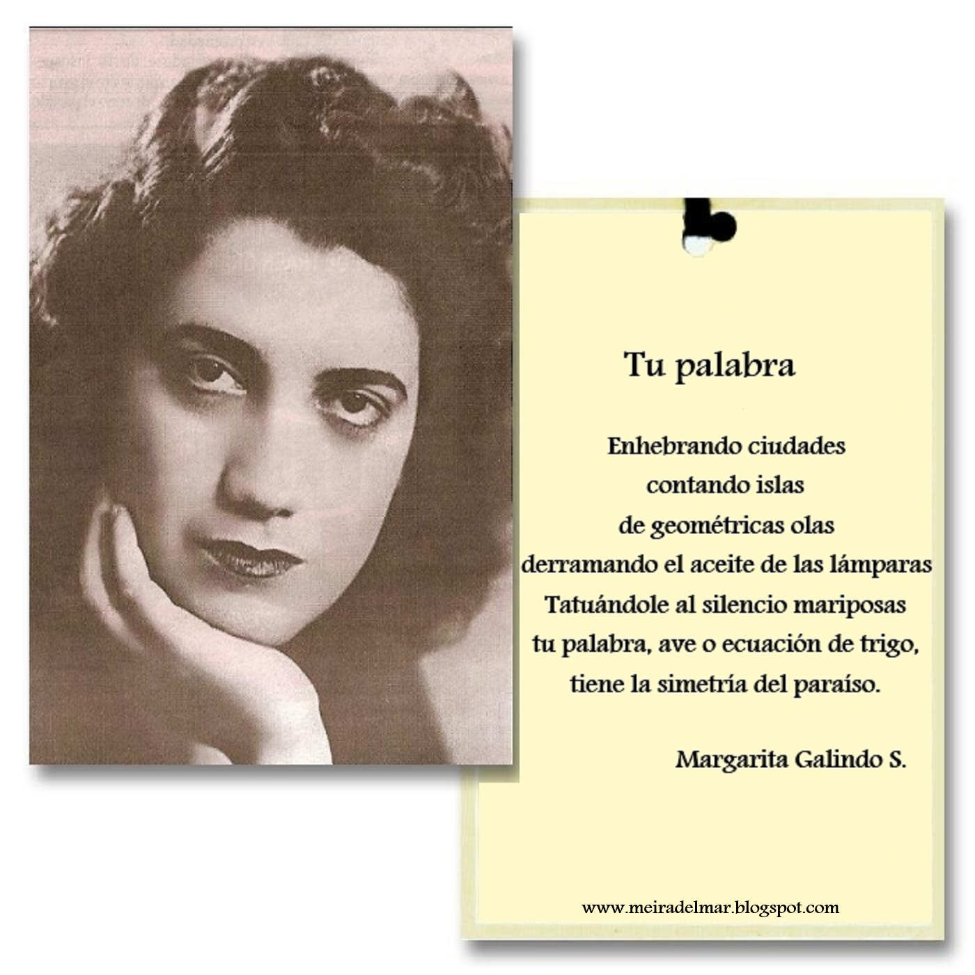 Víctor González Solano: Poema a Meira Delmar (Autora: Margarita Galindo)