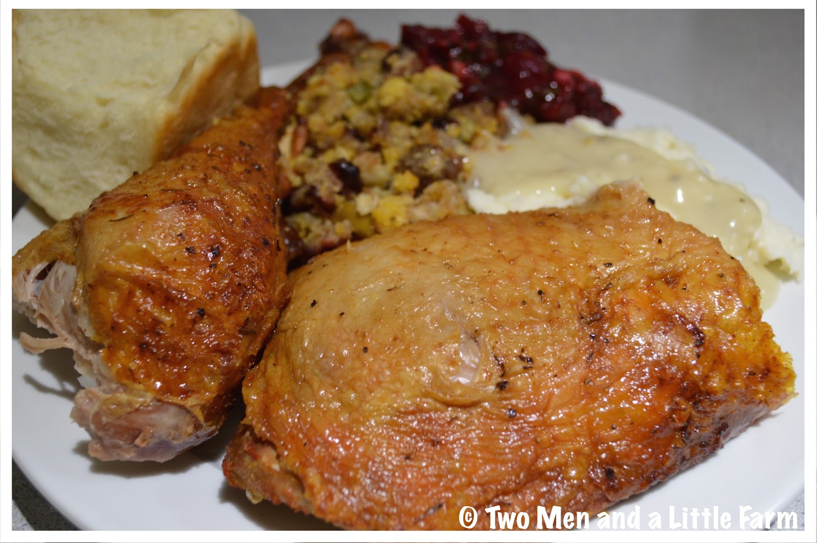 Two Men and a Little Farm: OVERSTUFFED TURKEYS