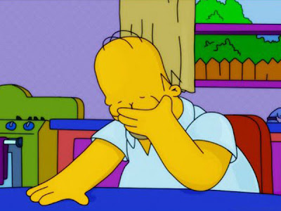 Homero esta muy triste (foto) porque posiblemente se acerque el final ...