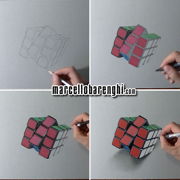 Drawing a Rubiks Cube - Marcello Barenghi
