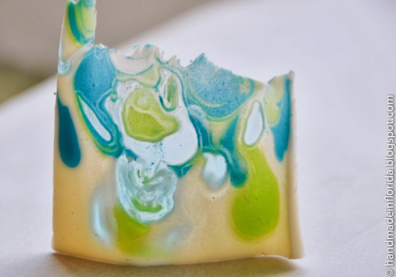 Sea Glass, a CP & MP Drop Swirl Soap - Handmade in Florida
