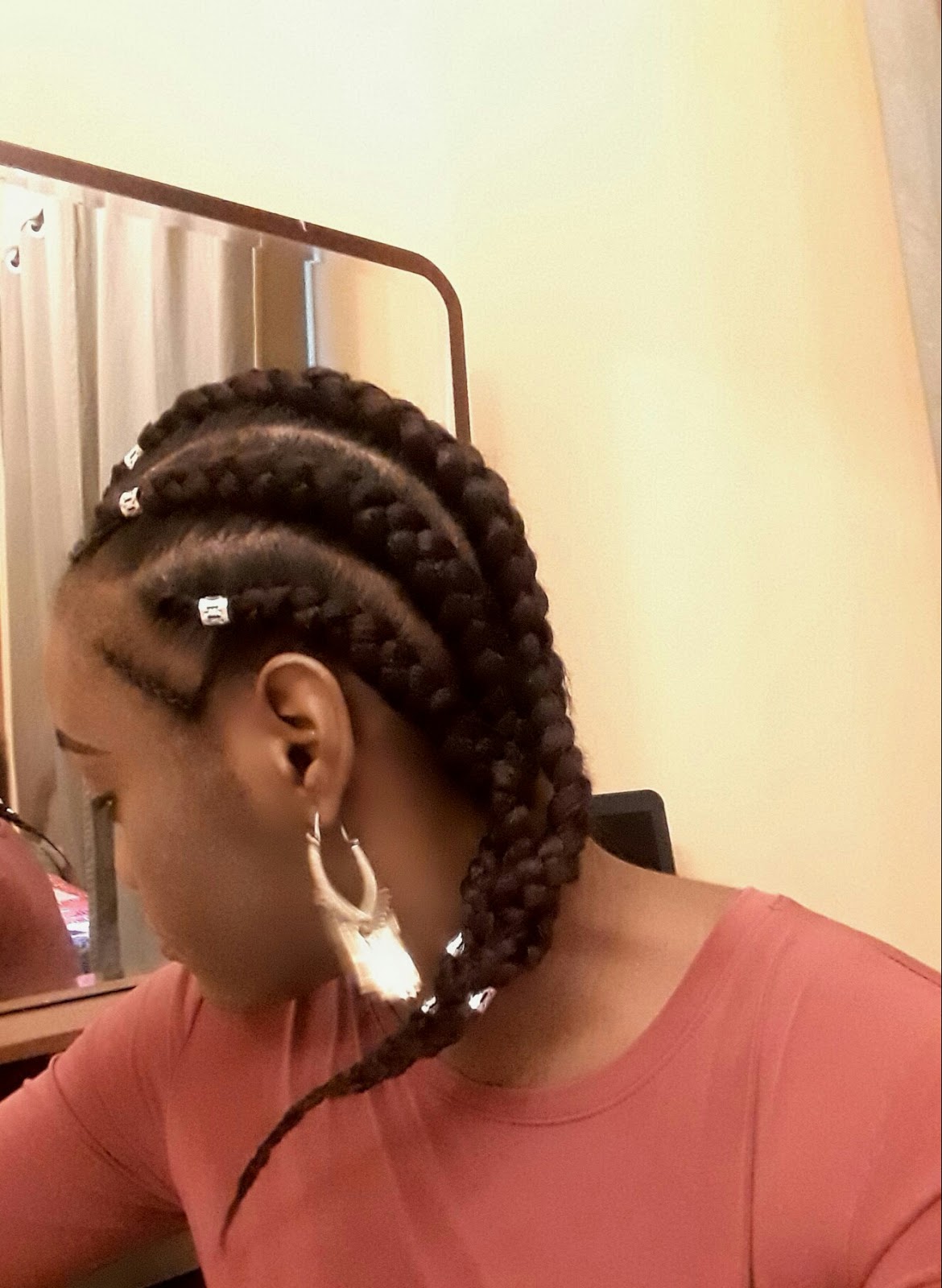 Feed - in cornrow braids