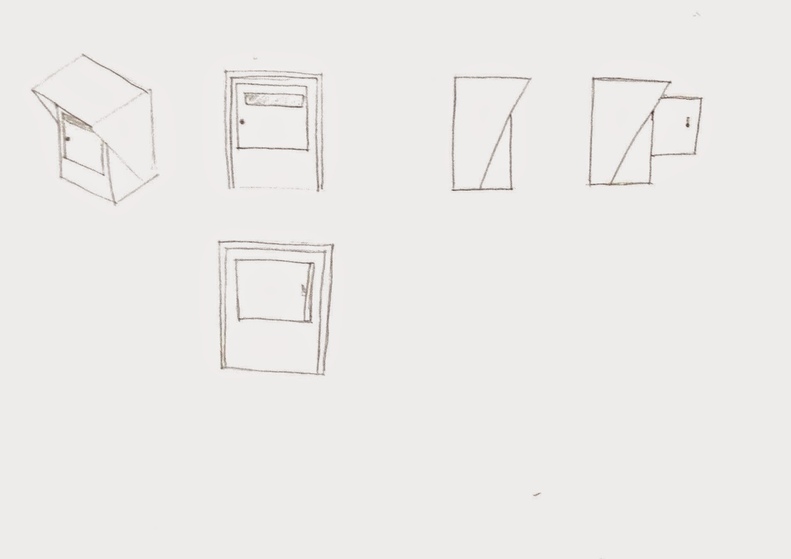 Postbus X: Schetsen van 3 concepten