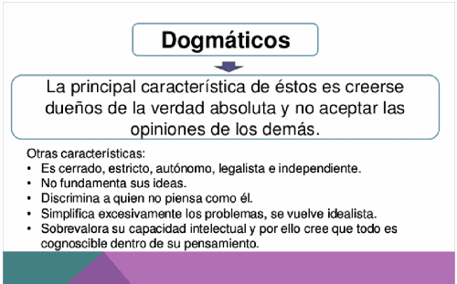 El Pensamiento Dogmático. - ateos