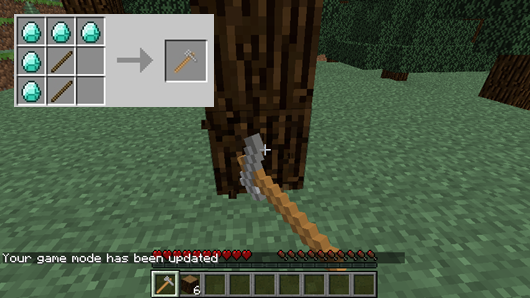 Minecraft TnT Mods: whole Tree axe (1.7.2)