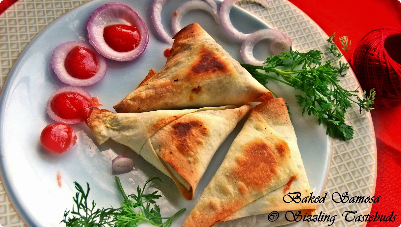 Sizzling Tastebuds: Baked Samosa for Blog Hop Wednesdays