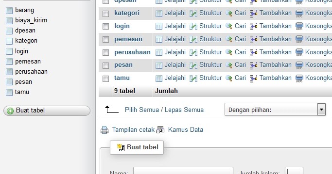 Cara Membuat Tabel Pada Localhost MYSQL | 5BAB5