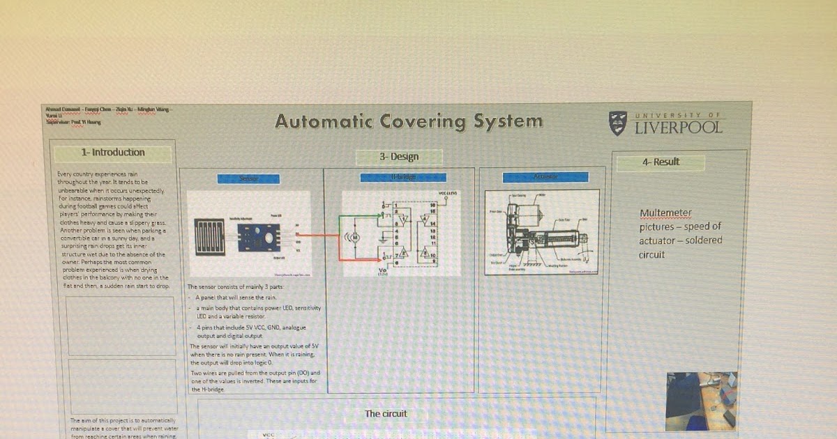 Automatic Covering System: week 5 lab