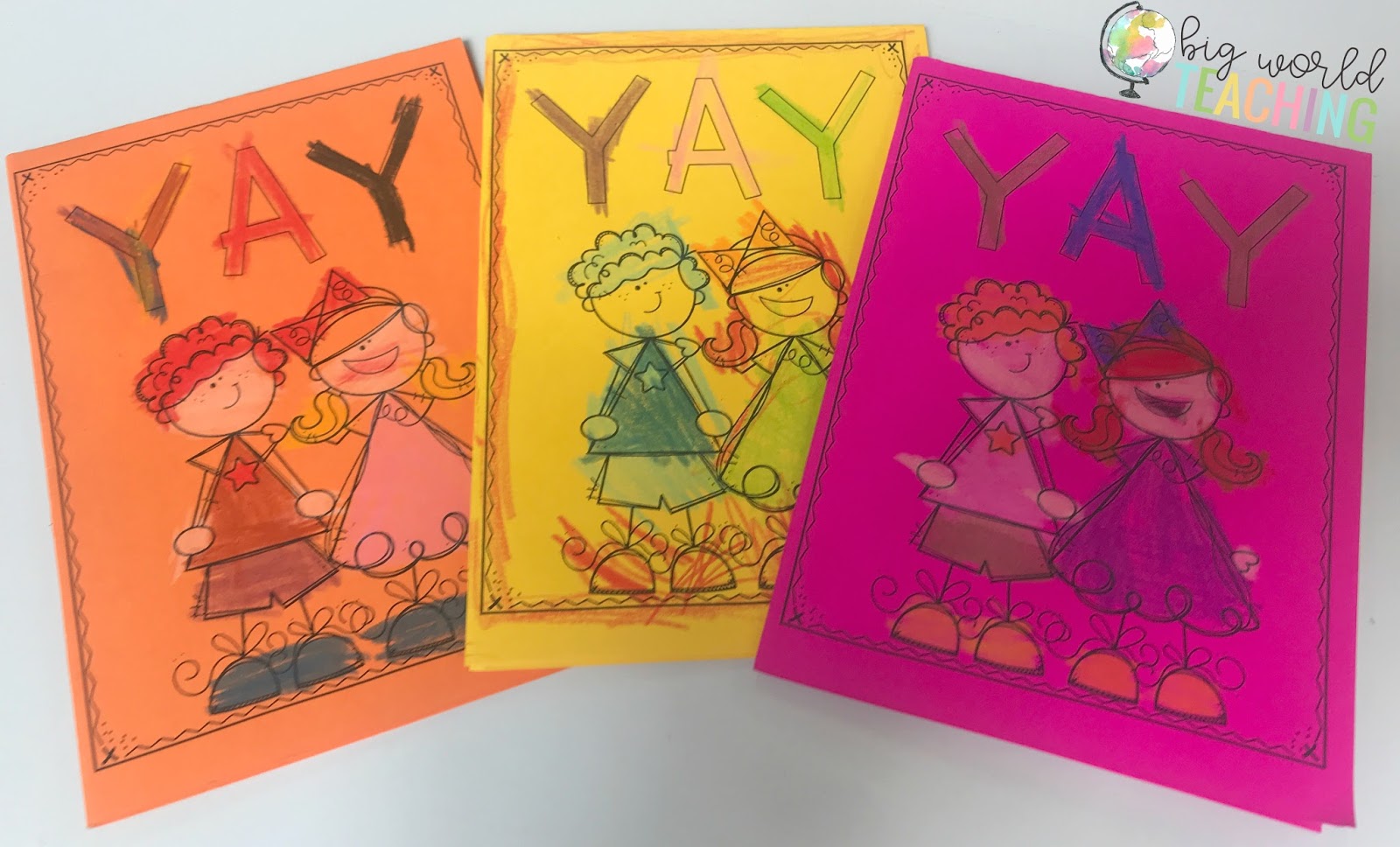 Meeting Our Buddies - Buddy Cards - Big World Teaching