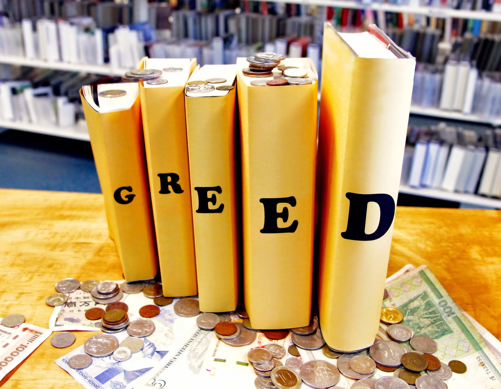 Seven deadly sins: Greed. books, books and more books...