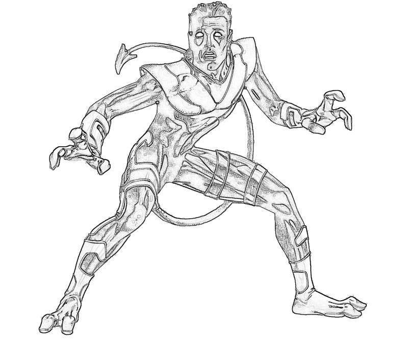 Nightcrawler Coloring Pages