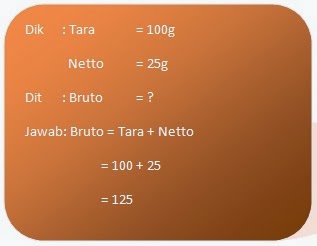 Matematika Gampang: Contoh Soal Bruto Netto Tara